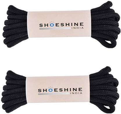 SHOESHINE 2 Pair Round Boot Lace Casual, Hiking Shoelace (120cm) 4mm ...