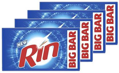 Rin advanced big bar 250 GM soap (PACK OF 4) Detergent Bar Price in ...