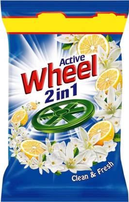 Wheel Active 2 in 1 Blue Detergent Powder 1 kg Price in India - Buy ...