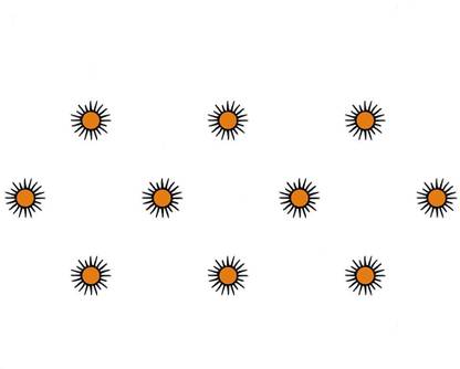 Comet Busters Orange Sun Style Bindis (BIN1044) Forehead Orange Bindis ...