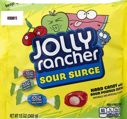 HERSHEY'S Jolly Rancher Sour Surge Hard Candy Packet ,368g Sour Surge ...