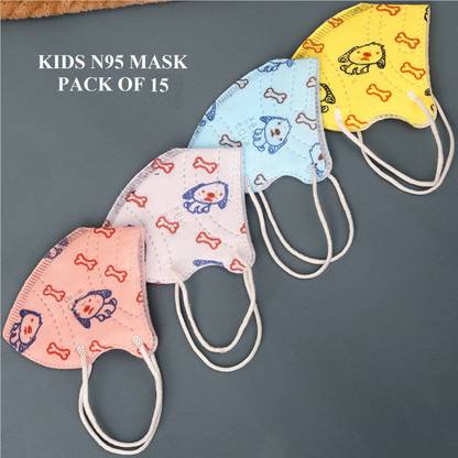 VE-MARUSH (PACK OF 15 N95 KIDS MASK) COMBO OF N95 KIDS MASK 5 LAYER ...