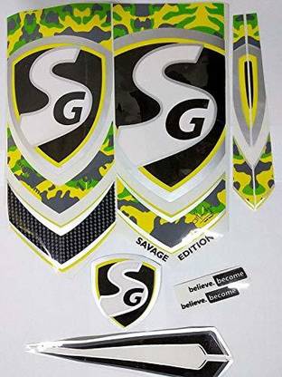 SG DC SG SAVAGE EDITION CRICKET BAT STICKER Bat Sticker - Buy SG DC SG ...