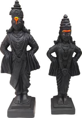 vinayakmoorti Marble Vitthal Rukmani Ki Murti Home Decorative Showpiece ...