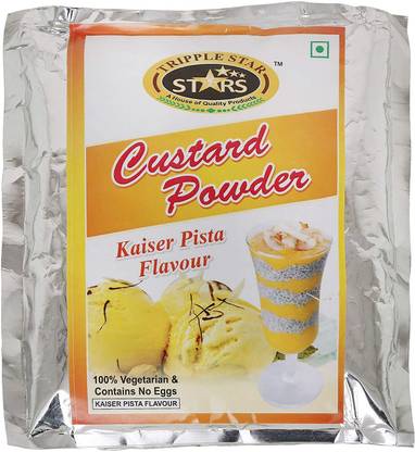 Tripple Stars Premium Quality Kesar Pista Flavour 200g Custard Powder ...