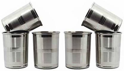 Honestystore (Pack of 6) Stainless Steel Tea Glass- Set of 6,7.5 cm ...
