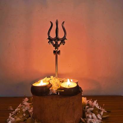 amishi blissful decor Brass Trishool Lord Shiva Brass Trishul with ...