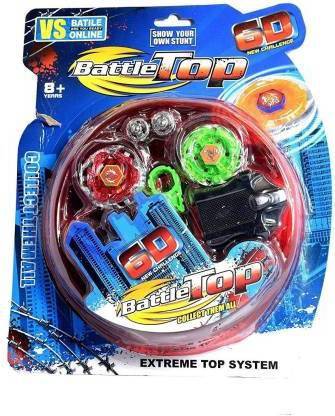 jmv Battle top Toys | 6d System Set with Stadium and 2 Metal Spinner ...