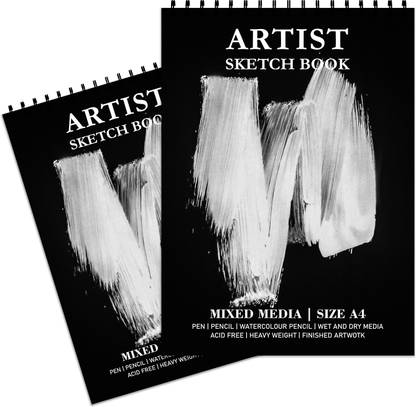 Paper Parwana White Sketch Pattern Artist Sketch Drawing Book A4 Size ...