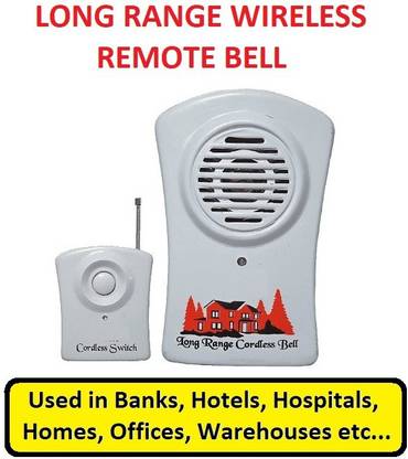 REALON Veetex Wireless Remote Calling Bell for Office,Hard Plastic Body ...