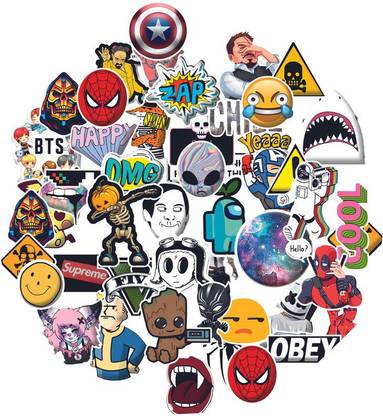 Yuckquee Laptop Stickers for Laptops, Car, Motorcycle, Bicycle, Luggage ...