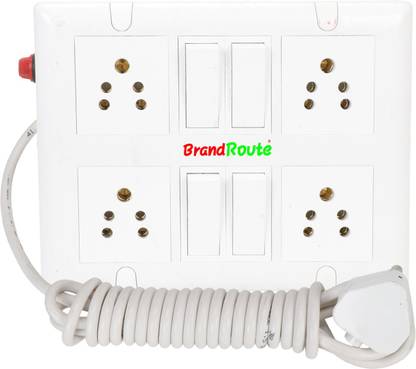 BrandRoute Extension board Modular Fitted with-4 Sockets (6 Amp),4 ...