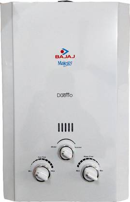 BAJAJ 6 L Gas Water Geyser (Majesty Duetto (LPG), White) Price in India ...