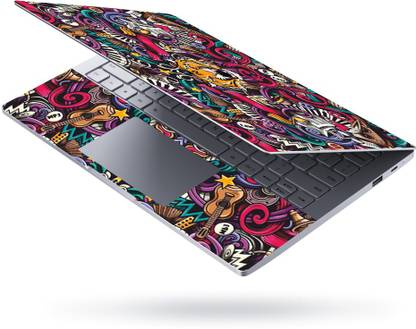 Techfit HD Printed Laptop Skin Full Panel Decal Sticker Vinyl for all ...