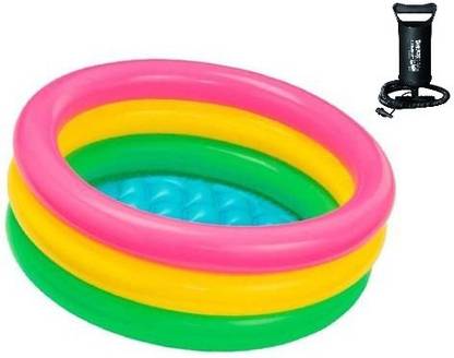 ECOM BHARAT mnb-8 Inflatable Swimming Pool, Inflatable Toy Pump Price ...