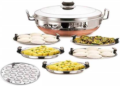 IM ENTERPRISE All-in-One Stainless Steel Idli Cooker Multi Kadai ...