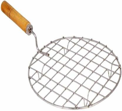 DRACO ROUND Stainless Steel Wire Roster Barbecue Grill Roti Papad ...