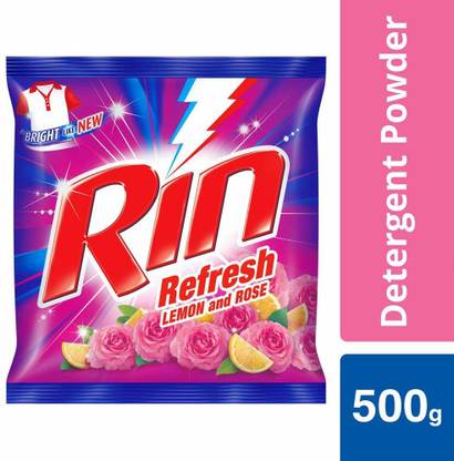 Rin Lemon 500gm pack of 4 Detergent Powder 2 kg Price in India - Buy ...
