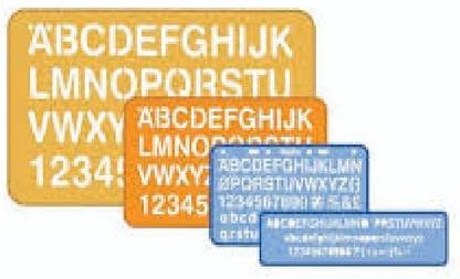 RIDDHI SIDDHI ABCD STENCIL SET ABCD STENCIL SET ALPHANUMERIC Stencil ...