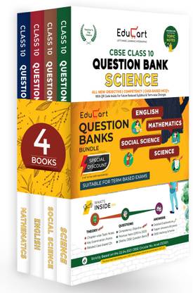 Educart CBSE Class 10 Question Bank 2022 Science, Maths, SST & English Books: Buy Educart CBSE ...