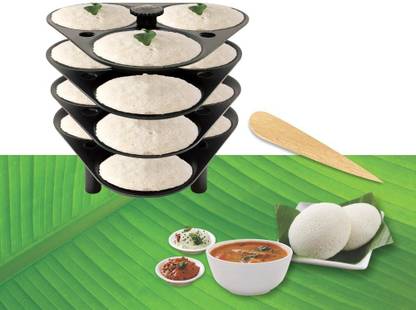 UCOOK Non-Stick Aluminium 4 Plates/12 Mini Idlis (for 5 Litre Pressure ...