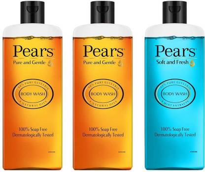 Pears Pure & Gentle Shower Gel 250 ml + Soft & Fresh Shower Gel 250 ml ...