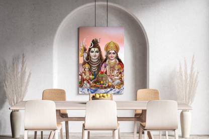 Hindu Religious Bhagwan Shiv & Maa Parvati Sticker Poster|Shiv ...