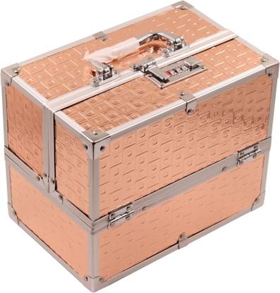 Bonanza Pretty Metalic steel, aluminum fitted stylish beauty case ...