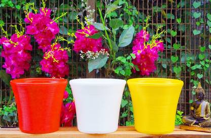 Asian Aura 12 Inch Plastic Ring Design Flower Plastic Gamla Plant ...