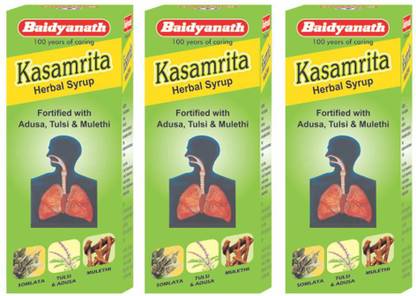 Baidyanath Kasamrit Herbal I Cough And Cold I 100ml Price in India ...