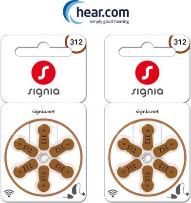 Signia Hearing Aid Battery 312- Pack of 12 Batteries 10966598-Hear.com ...