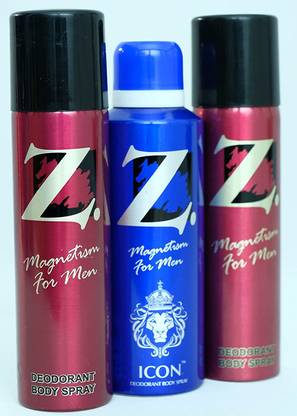 Z Magnetism for Men 180 ml & 300 ml Classic Deo Deodorant Spray ...