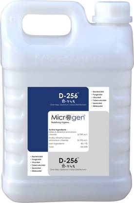 Microgen D-256 Surface Disinfectant Liquid for Floors | 5 Liter ...