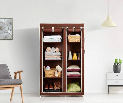 S . K Store Micro Fiber Collapsible Wardrobe Price in India - Buy S . K ...