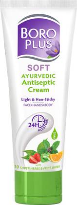 BOROPLUS Soft Ayurvedic Antiseptic Cream|Light & Non-sticky|24H ...