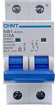 Chint Electric NB1-63DC 2P C10A DC500V 6kA 182718 MCB Price in India - Buy Chint Electric NB1 ...