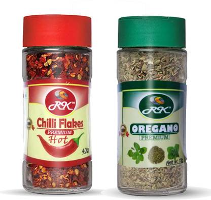 Rk Combo Premium Chilli Flakes & Oregano Leaves 2-in-1 Combo Pack Price ...