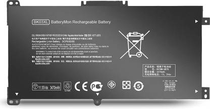 HB PLUS BK03XL Battery for HP Pavilion X360 14 14m Series 14-ba253cl 14 ...
