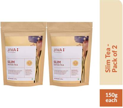 JIVA Slim Tea - Unflavoured Herbal Tea - For Detox & Weight-loss - 150 ...