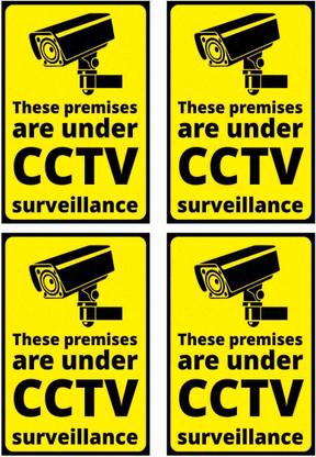 Color Crafts 30.48 cm You Are Under CCTV Surveillance Sign Poster Good ...