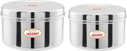 JAGGERY Steel Grocery Container - 1100 ml, 1500 ml Price in India - Buy JAGGERY Steel Grocery ...
