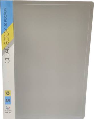 Flipkart.com | kolor nine ®- PVC Plastic 20 Pockets Display Book ...