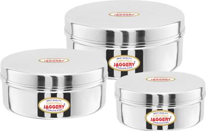 JAGGERY Steel Grocery Container - 210 ml, 300 ml, 450 ml Price in India ...