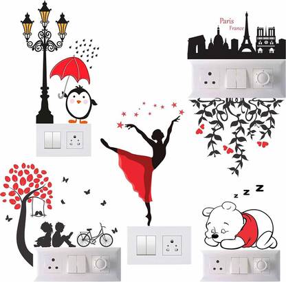 DreamKraft 5 cm Decorative Switch Sticker (Light Switches Wall Art ...