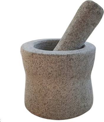 subaa Subaa Mortar and Pestle Set/Ural/Idikallu/Okhli Stone Masher for ...