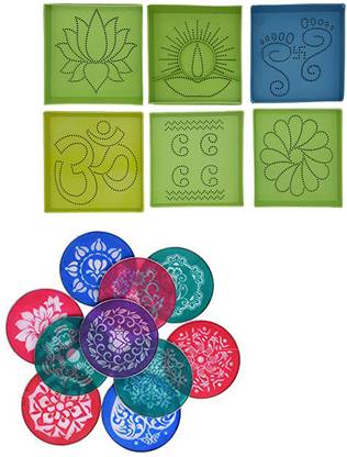 Ascension Design Draw Rangoli Making Kit Rangoli Stamp Om Swastik ...