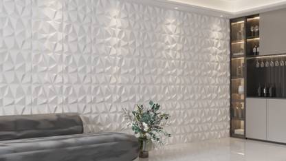 SOLICUBE 3D PVC Wall Panel, Embossed and Paintable, Mountain Design ...