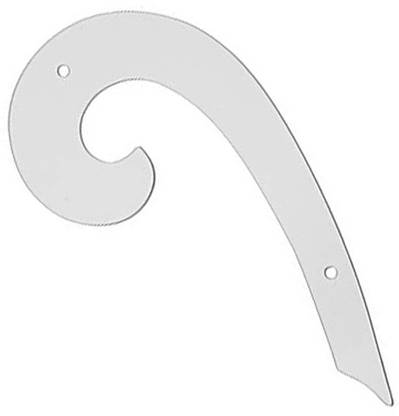 Aezzo High Quality Transparent Plastic Sewing Ruler Arm Hole Curve ...