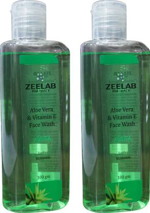 ZEE LAB Alofia Aloe Vera & Vitamin E [Pack of 2x100gm] Face Wash ...