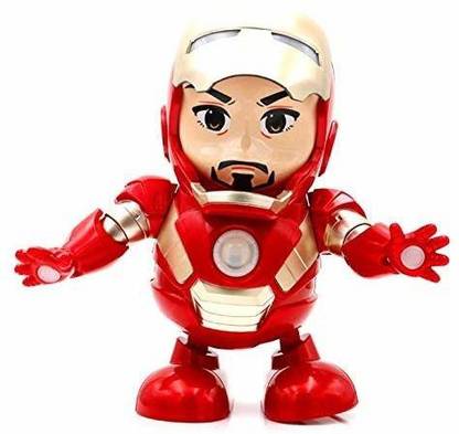shinetoy 360 Degree Rotating Dancing Iron Man Dance Hero RobotToys ...
